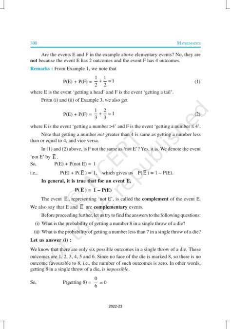 Ncert Book For Class 10 Maths Chapter 15 Probability