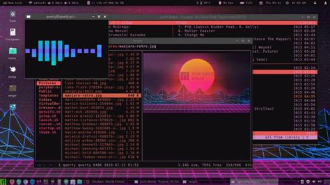 Linux Manjaro Xfce Cyberpunk