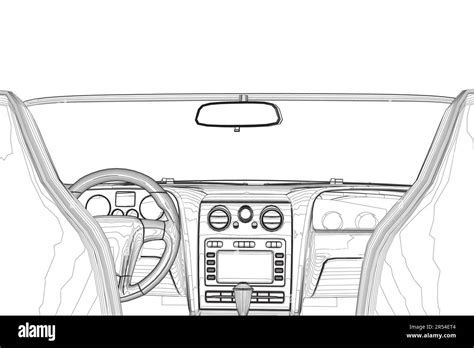 Car Interior Vector