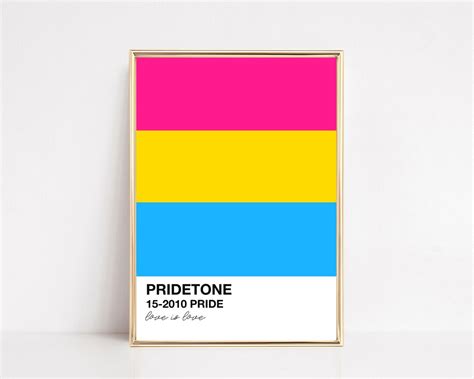 Pansexual Pride Print Gay Pride Decor Pansexual Pride Flag Lgbtq