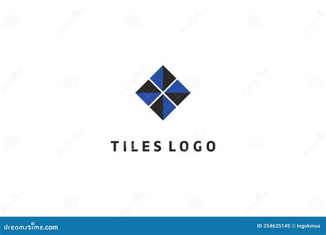 Template Tiles Logo Stock Vector Illustration Of Communications 254625145