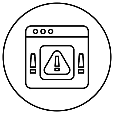 Imagen Vectorial De Icono De Alerta Web Se Puede Utilizar Para El