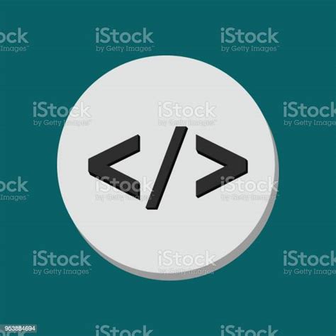 동그라미 아이콘에서 Html 코드 태그입니다 벡터 일러스트 레이 션 0명에 대한 스톡 벡터 아트 및 기타 이미지 0명 누름