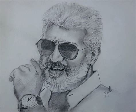 Actor Ajith Pictures To Draw Sketches Drawings