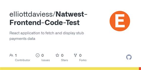 Github Elliottdaviess Natwest Frontend Code Test React Application