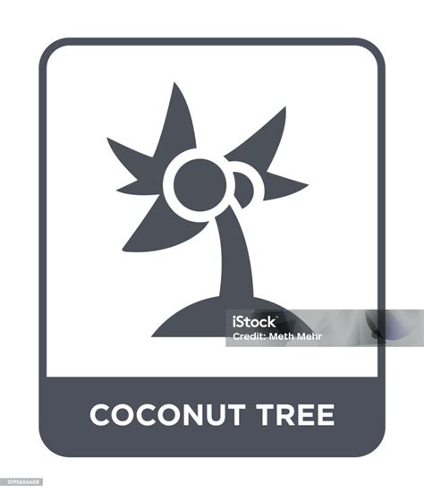 椰子樹圖示向量白色背景 椰子樹時尚填充圖示從生態學收藏向量圖形及更多商標圖片 商標 圖示 垂直構圖 Istock