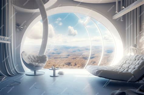 Концепт арт иллюстрация научно фантастического футуристического
