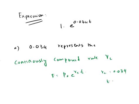 solved the expression [ 0 034 models the balance in thousands of
