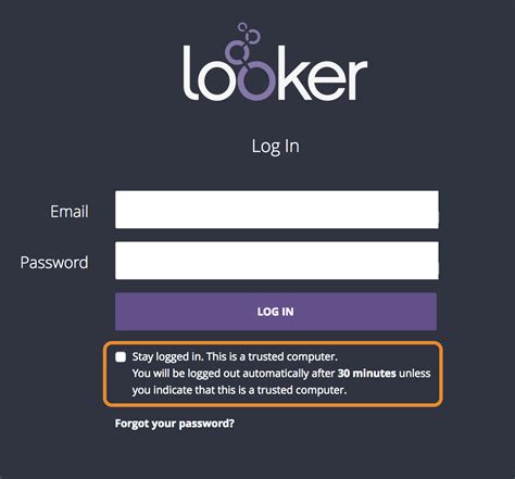 Admin Settings Sessions Looker Google Cloud