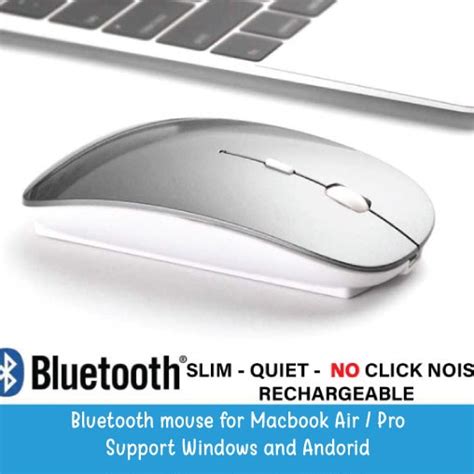 Jual Mouse Bluetooth 52 Support Mac Android Tanpa External Koneksi Bluetooth Tanpa Suara 2 In 1