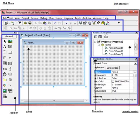Rumah Vb 60 Pengenalan Komponen Dasar Visual Basic 60