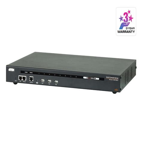 8 Port Serial Console Server With Dual Powerlan