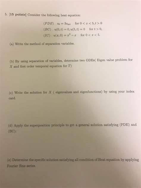 Solved Heat Equation With Non Homogeneous Boundary