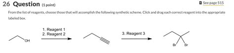 Solved Point From The List Of Reagents Choose Those Chegg