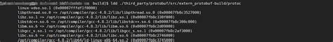 编译第三方依赖protobuf中的protoc时runtime Path被移除导致的错误 · Issue 7482