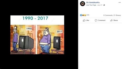 Viral Di Facebook Gambar Meme Ini Perlihatkan Perbedaan Jaman Dulu