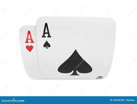 Pair Of Aces Playing Cards Isolated Stock Illustration Illustration