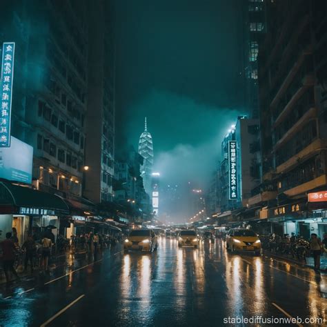 Hong Kong Typhoon Stable Diffusion Online