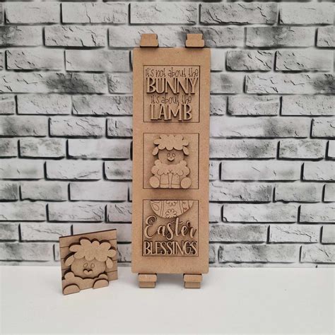 Single Ladder Easter Lamb Blessings Manchester Craft Blanks