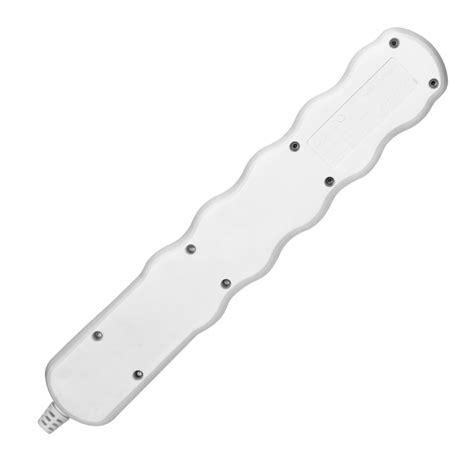 Socket Splitter 5x2pe Schuko With Central Switch White