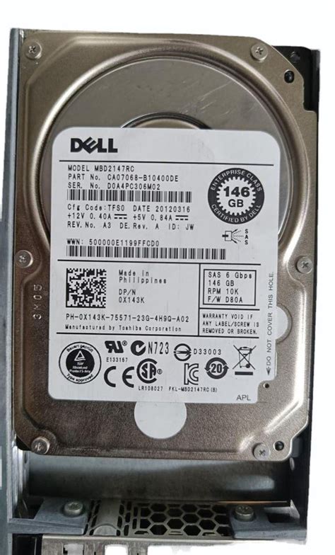 Dell 146 Gb Hard Disk At 3000 Piece Kurla West Mumbai ID