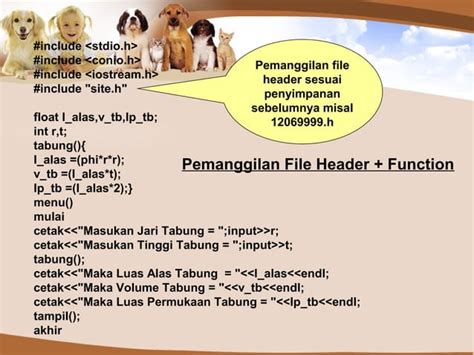 Penggunaan Makro Define Dan Header Dalam Pemograman C PPT