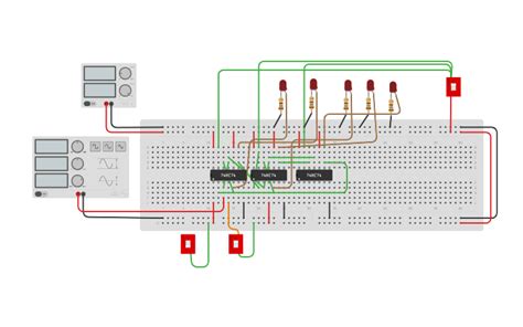 Circuit Design Aps Ring Counter Tinkercad