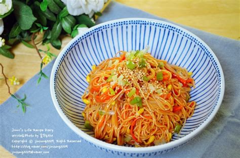 아삭아삭 식감좋은 콩나물 비빔국수 만드는법 네이버 블로그