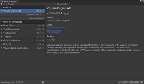 unity3d 2019 4 18f1 配置vuforia9 6 4 unity 2019 4 9用什么版本的vuforia csdn博客
