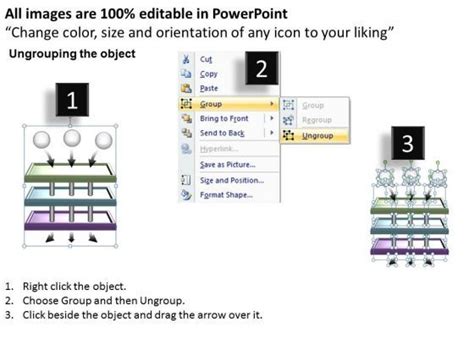 Schematic Filtering Diagram Radial Process Powerpoint Templates