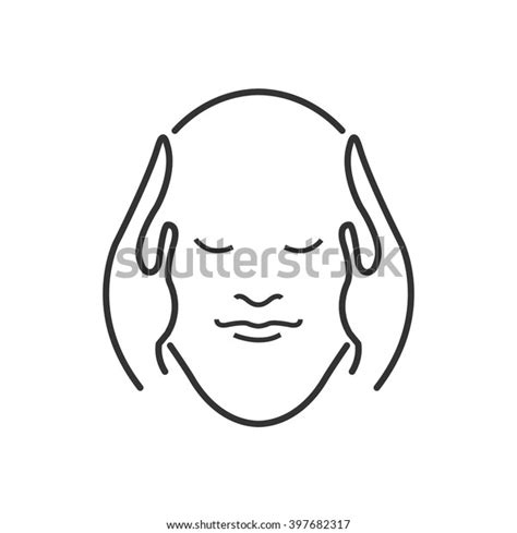 Line Icon Style Head Massage Icon Stock Vector Royalty Free 397682317