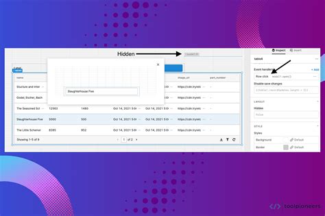 Opening A Modal From Table Row In Retool