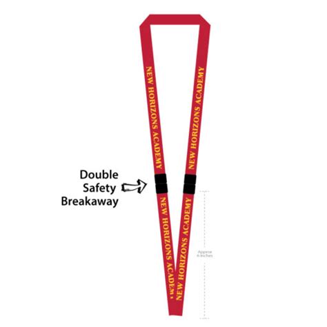 Custom Lanyards With Double Breakaway Safety