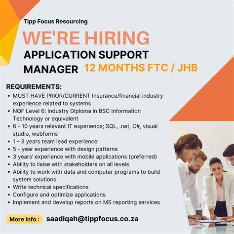 Saadiqah D On Linkedin Hiringimmediately Hiring Applicationsupport Applicationdevelopment…