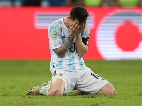 Maracanazo Histórico La Emoción De Lionel Messi Tras Consagrarse