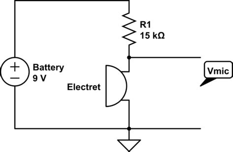 Audio Getting Opposite Expected Voltage With Electret Microphone