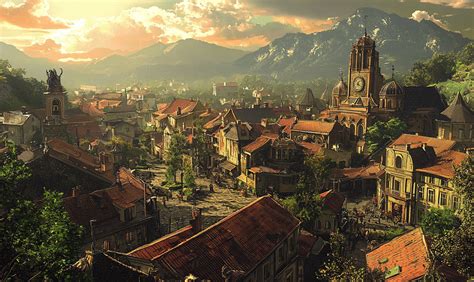 Quaint Small Town 2 By Obsidianplanet On Deviantart