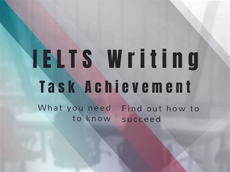 Answering The Question Task Achievement For Ielts Writing Ted Ielts