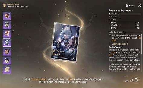 Honkai Star Rail Nameless Honor Complete List Of Rewards