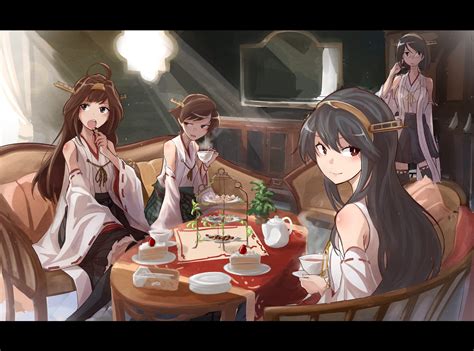 Kongou Haruna Hiei And Kirishima Kantai Collection Drawn By Sy L