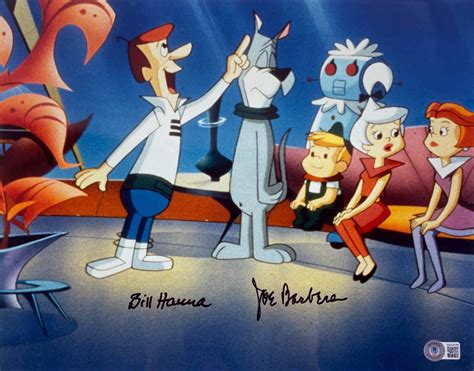 Bill Hanna And Joe Barbera Signed 8 X 10 The Jetsons Photo Bas Loa