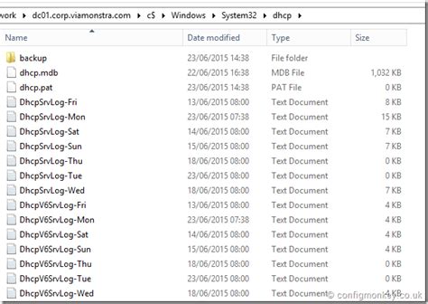 Dhcp Log Location And Explanation Uk