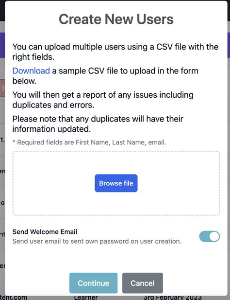 how can i bulk upload users