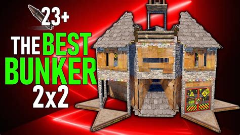 The BEST 2x2 BUNKER Solo Duo Rust Base Design YouTube