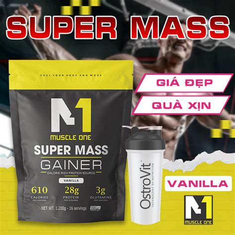 Mua Sữa Tăng Cân Tăng Cơ Super Mass Gainer M1 Gia Tăng Sức Mạnh Cơ Bắp TẶng BÌnh LẮc Giá Rẻ
