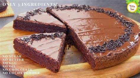 3 Ingredients Moist Chocolate Cake In 15 Minutes Lockdown Cake Recipe