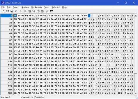 Resolved Structure Of Frx Files Vbforums