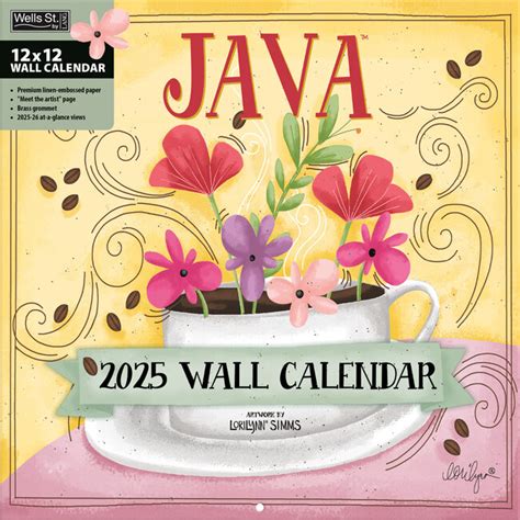 ¿comprando El Calendario Java 2025 Obra De Lorilynn Sims