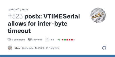 posix vtimeserial allows for inter byte timeout by hitus · pull
