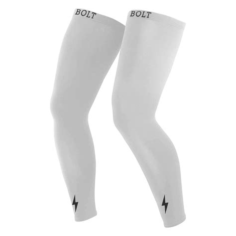 Xtra Long White Leg Sleeves Compression Leg Sleeves Bruce Bolt
